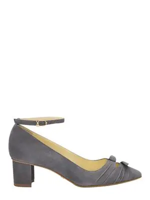 Sarah Flint Perfect Madison 50 Pumps Stone Grey Suede
