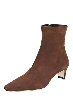 Staud Wally Ankle Boots - Mahogany
