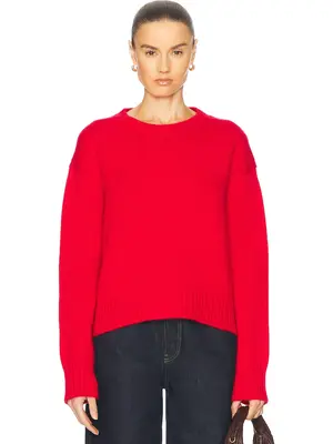 Sprwmn Heavy Crewneck Sweater - Red