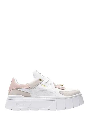PUMA Mayze Stack Edgy Pearl Sneakers - White