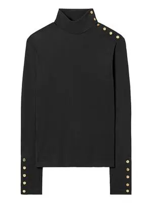 TORY BURCH Tory Burch Viscose Jersey Turtleneck