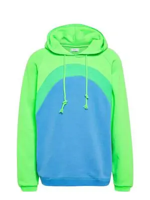 ERL Rainbow Bouclé Trimmed Hoodie - Multicoloured
