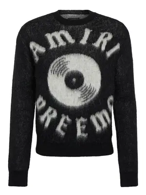 Amiri Logo Wool Sweater - Black