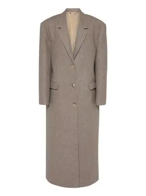 Magda Butrym Wool, Cashmere And Silk Coat - Brown