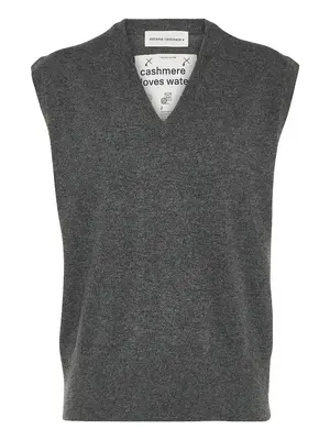 EXTREME CASHMERE X N°243 Spencer Cashmere-blend Sweater Vest - Grey