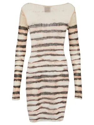 JEAN PAUL GAULTIER X Knwls Striped Minidress - Multicoloured