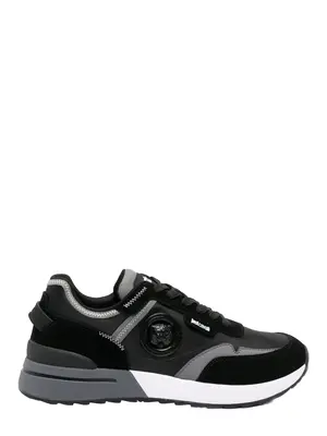 Just Cavalli Logo-patch Panelled Sneakers - Black