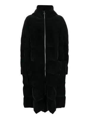 IENKI IENKI Pyramide Hooded Padded Coat - Black