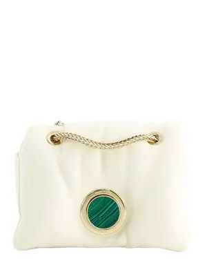 Giambattista Valli Padded Leather Shoulder Bag - White