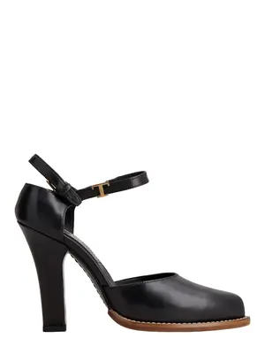 TOD'S Logo-plaque Leather Pumps - Black