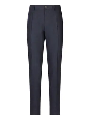 Dolce & Gabbana Tailored Linen Trousers - Black