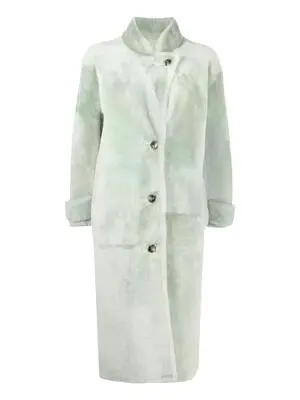 YVES SALOMON Yves Salomon Button-Up Mid-Length Coat