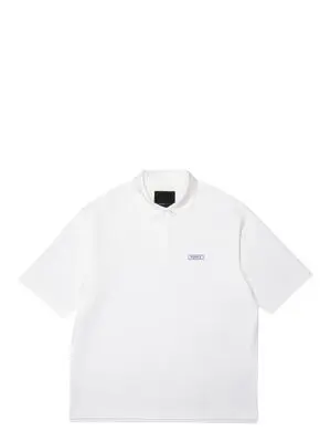 PURPLE BRAND Logo-patch Piqué Polo Shirt - White