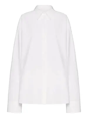 Valentino Garavani Compact Popeline Cotton Shirt - White