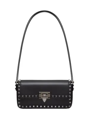 Valentino Garavani Rockstud Shoulder Bag - Black
