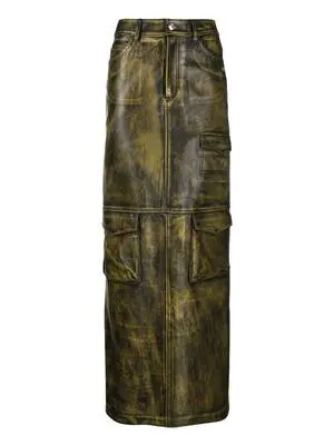 Gcds Biker Cargo Maxi Skirt - Green