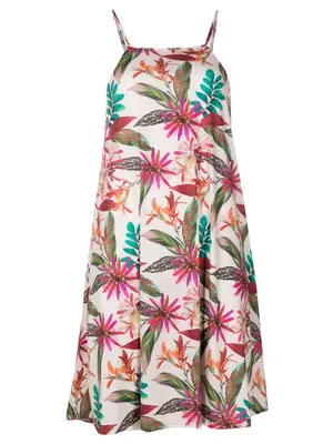 LYGIA & NANNY Isis Botanical-print Shift Dress - Multicolour