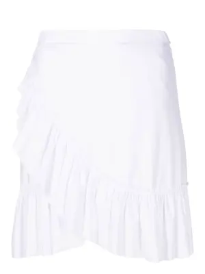 LYGIA & NANNY Laurita Ruffled Skirt - White