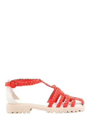 STUDIO CHOFAKIAN Flanner Caged Sandals - Orange