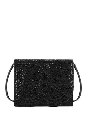 Dolce & Gabbana Rhinestone-embellished Crossbody Bag - Black