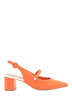 STUDIO CHOFAKIAN Bertha 40mm Pumps - Orange
