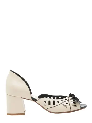 STUDIO CHOFAKIAN Adrienne Bow-detail Pumps - Neutrals