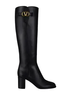 Valentino Garavani Vlogo Signature Knee-high Boots - Black