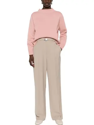 Brunello Cucinelli Belted Pleated Trousers - Neutrals