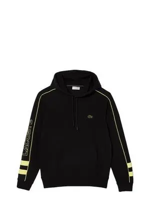 Lacoste Double Face Hoodie Noir/limeira