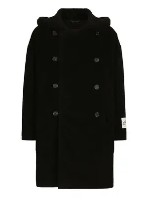 Dolce & Gabbana Double-breasted Cotton Coat - Black