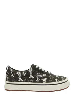 AMBUSH Logo-print Canvas Sneakers - Black