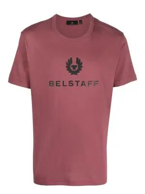 Belstaff Logo-print Cotton T-shirt - Pink