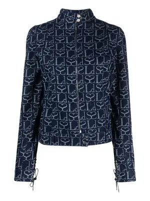 LUDOVIC DE SAINT SERNIN Ludovic De Saint Sernin Monogram Denim Jacket