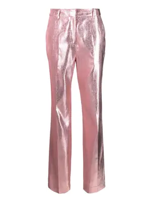 Rabanne Metallic-effect Trousers - Pink