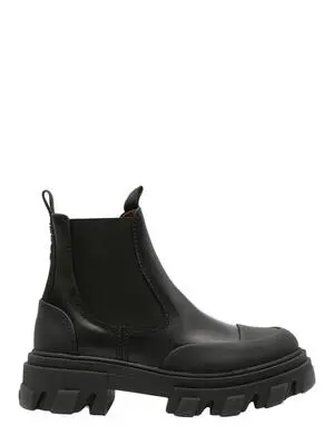 GANNI Ankle Chelsea Boots - Black