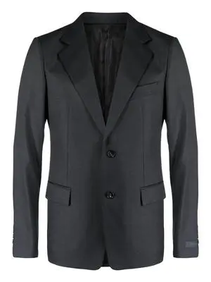 LANVIN Notched-lapel Single-breasted Blazer - Grey