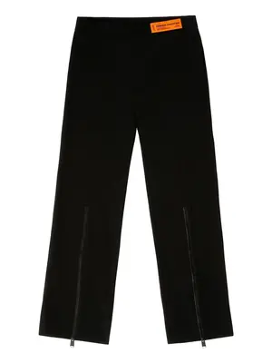 Heron Preston Logo-patch Zip-up Trousers - Black