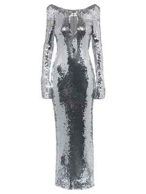 16Arlington Solare Sequin-embellished Dress - Silver