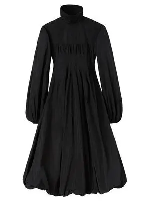 JIL SANDER Calf-length Long-sleeve Dress - Black