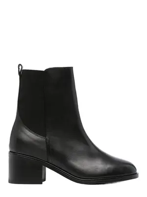 Tommy Hilfiger 55mm Leather Ankle Boots - Black
