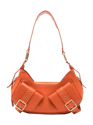 BIASIA Leather Shoulder Bag - Orange