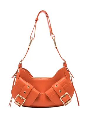 BIASIA Leather Shoulder Bag - Orange