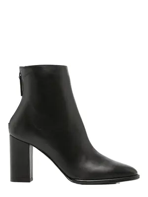 LE SILLA Elsa 85mm Leather Ankle Boots - Black
