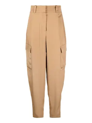JOSEPH High-waisted Cargo Trousers - Neutrals