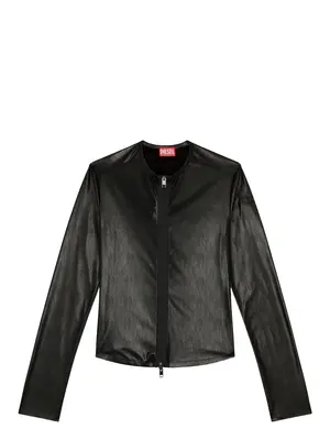 DIESEL® S-nes Faux-leather Top - Black