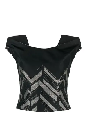 GEMY MAALOUF Gemy Maalouf V-Back Top