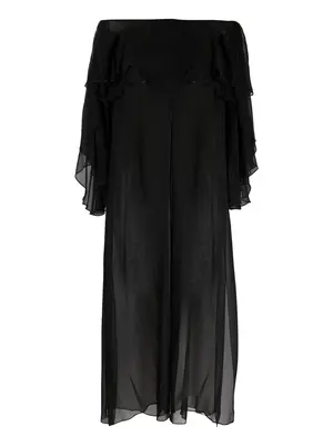 GEMY MAALOUF Bardot Neckline Top - Black
