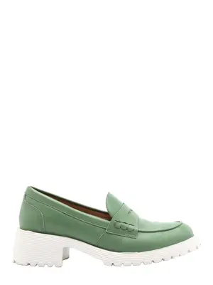 STUDIO CHOFAKIAN Leather Loafers - Green