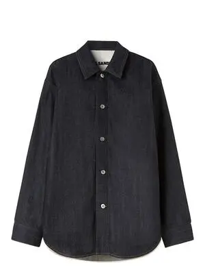 JIL SANDER Long-sleeve Denim Shirt - Blue