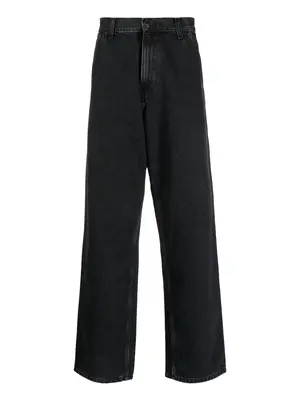 Carhartt Work In Progress Single Knee Wide Leg Jeans - Black